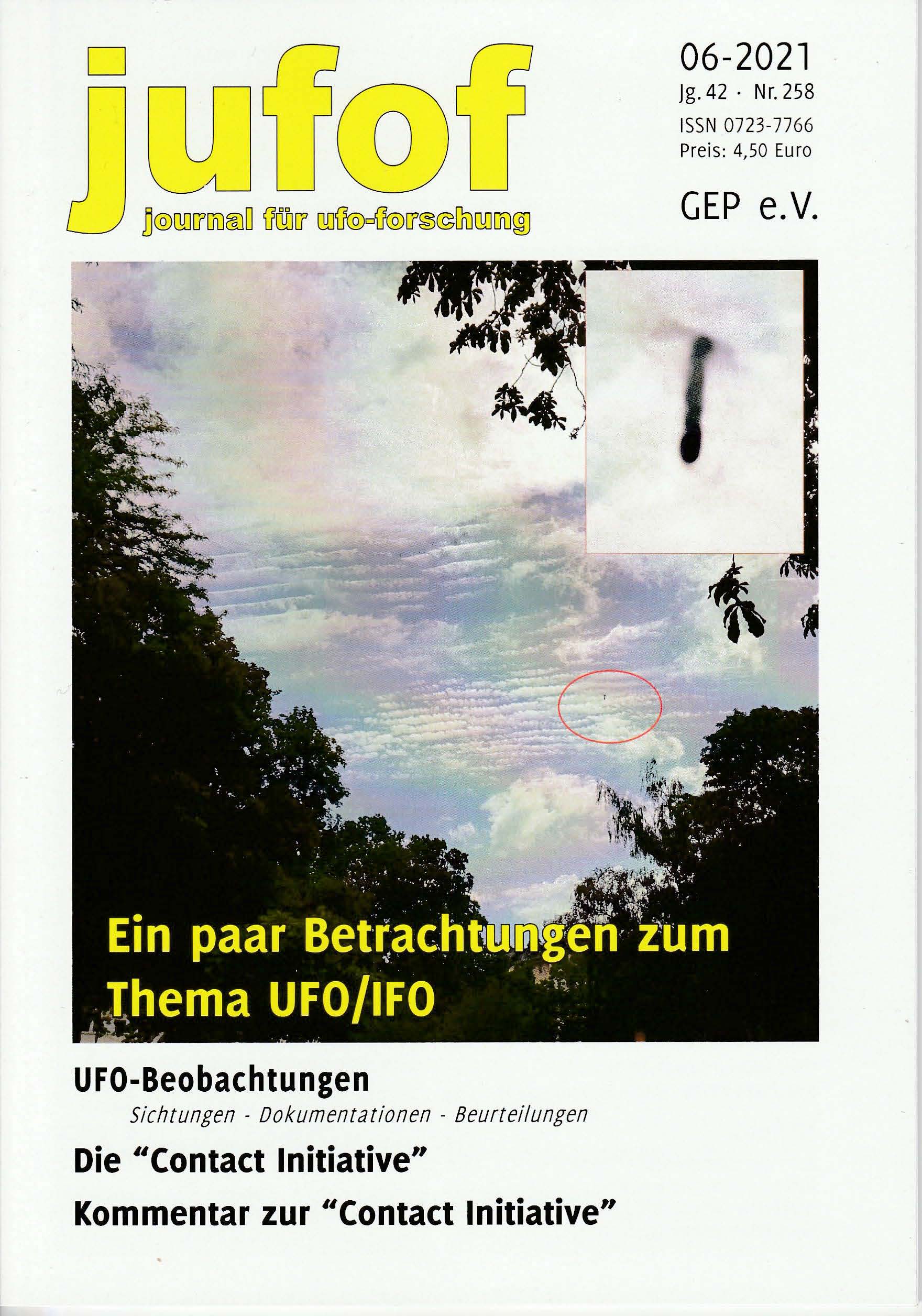 jufof 258 (06/21) – Journal für UFO-Forschung